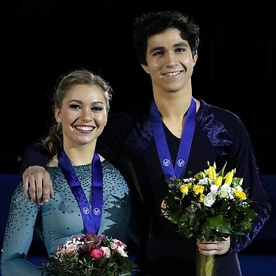 Marjorie Lajoie and Zachary Lagha win ice dance bronze in England